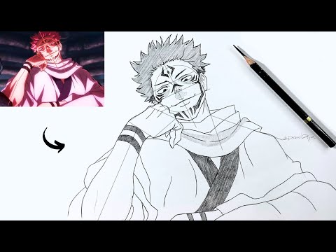 How To Draw Ryomen Sukuna Easy | Step By Step | Jujutsu Kaisen | Easy Drawing