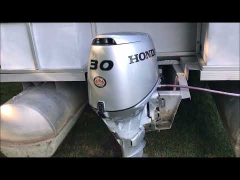 OldGuyDIY '15 4 Stroke Honda 30HP Outboard Motor Equals 40HP 2 Stroke Mercury Force 18' Boat Speed