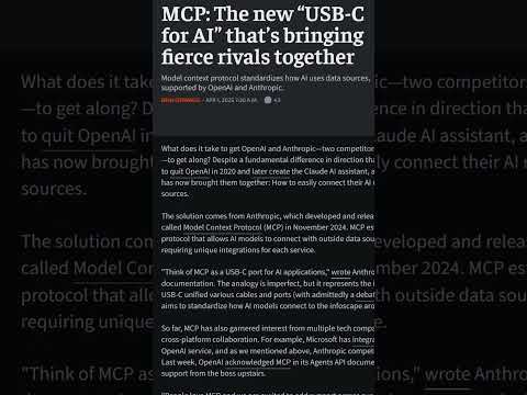 MCP Explained (Part 1) #mcp #ai #llm