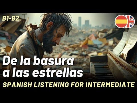 ENHANCE Your Spanish Listening Skills with an Engaging Story | From Trash to Stars (B1-B2)