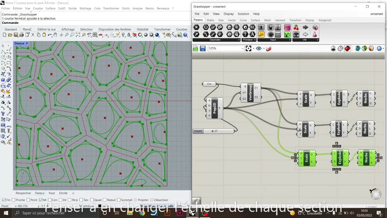 Tuto  surface voronoi Grasshopper