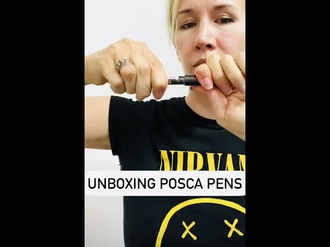 Unboxing Posca pens 🖊 #shorts