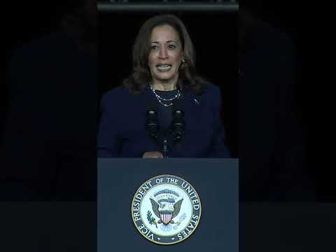V.P. Kamala Harris responds to Trump's claim that she "happened to turn Black" a few years ago