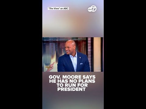 Maryland Governor says he has no plans to run for President in 2028