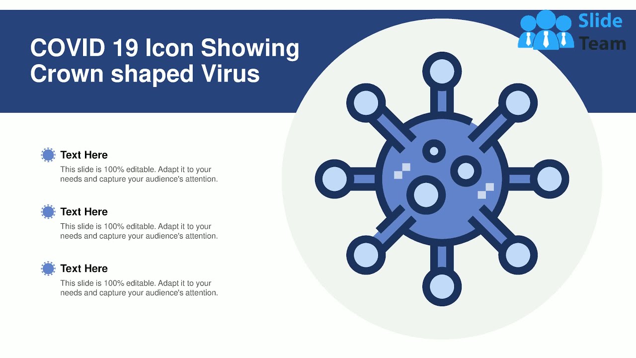 COVID 19 Icon Showing Crown Shaped Virus