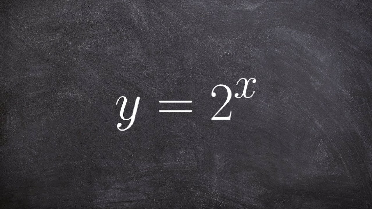 Graph an exponential function with base 2 using a table