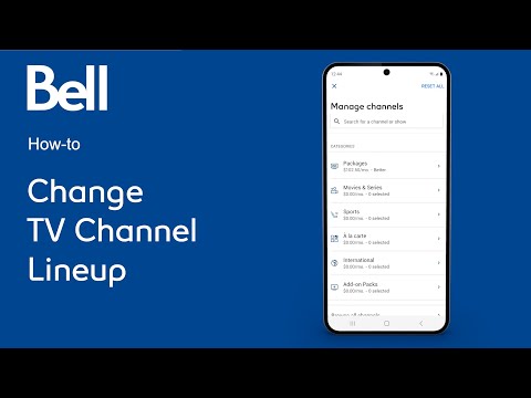 How to change Bell TV channel lineup