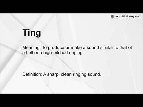 Ting Meaning