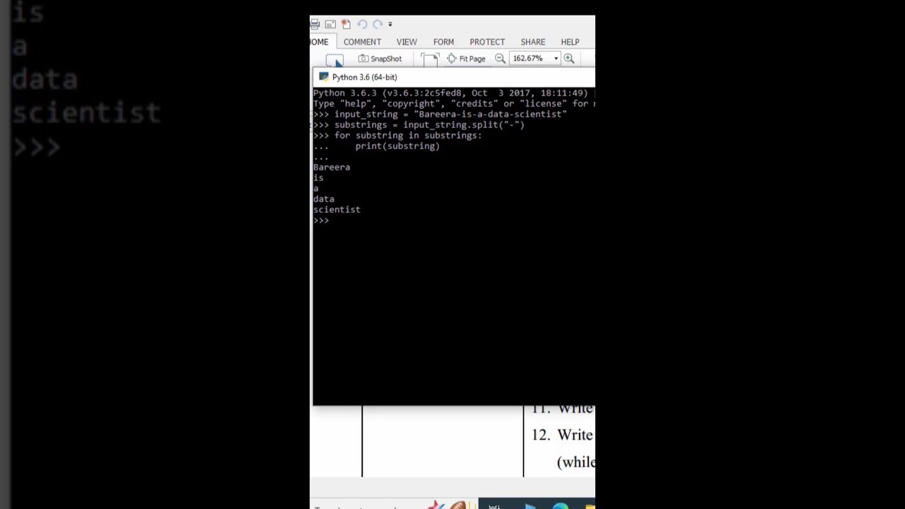 Spliting InputString In Python| How to Split Input on Hyphen symbol#python #scholars #irfanullah