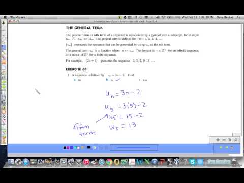 The General Term of a Number Sequence