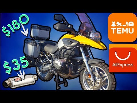 Installing CHEAP motorcycle parts from TEMU and ALIEXPRESS on an AUCTION bought BMW R1200GS!