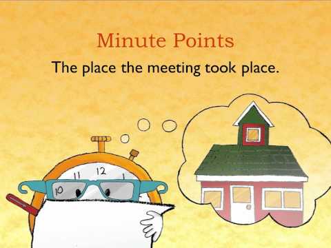 Taking the Minutes