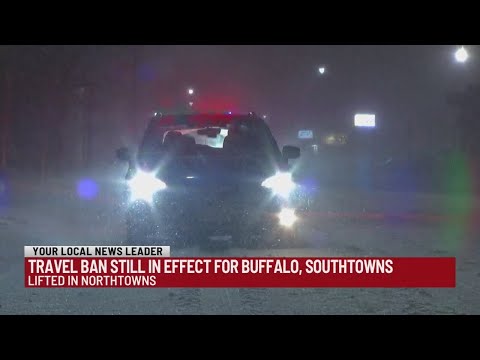 Travel ban still in effect for Buffalo, Southtowns