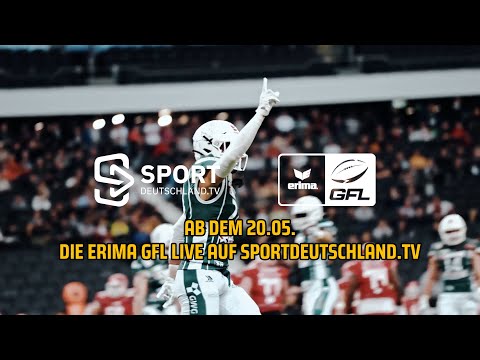 Alle Spiele der ERIMA GFL siehst du LIVE auf Sportdeutschland.TV! | SDTV American Football