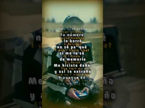 La Bachata Part 1 english and spanish lyrics/letra - Manuel Turizo #shorts