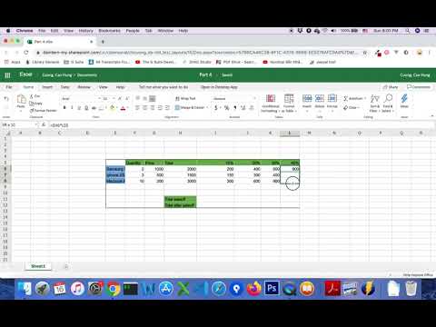 Office 365 excel online lock row, column, range 2020 tutorial (Part 4)