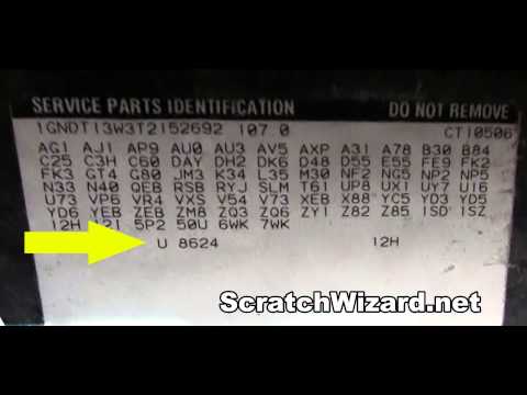 How to find your Chevy paint code in the glove box.
