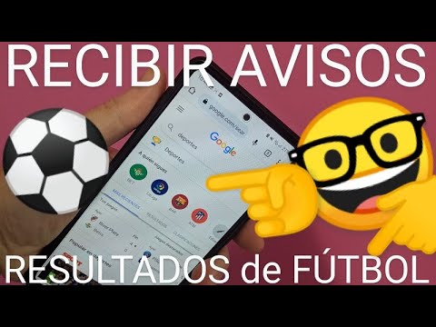 ⚽👉📱 Como RECIBIR NOTIFICACIONES de RESULTADOS de FÚTBOL en tu MÓVIL FÁCIL y RÁPIDO