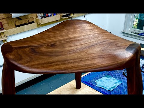 Power Carving a Sam Maloof Style Guitar Stool