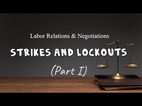 TITLE VIII Strikes, Lockouts and Foreign Involvement in Trade Union Activities (Part I)