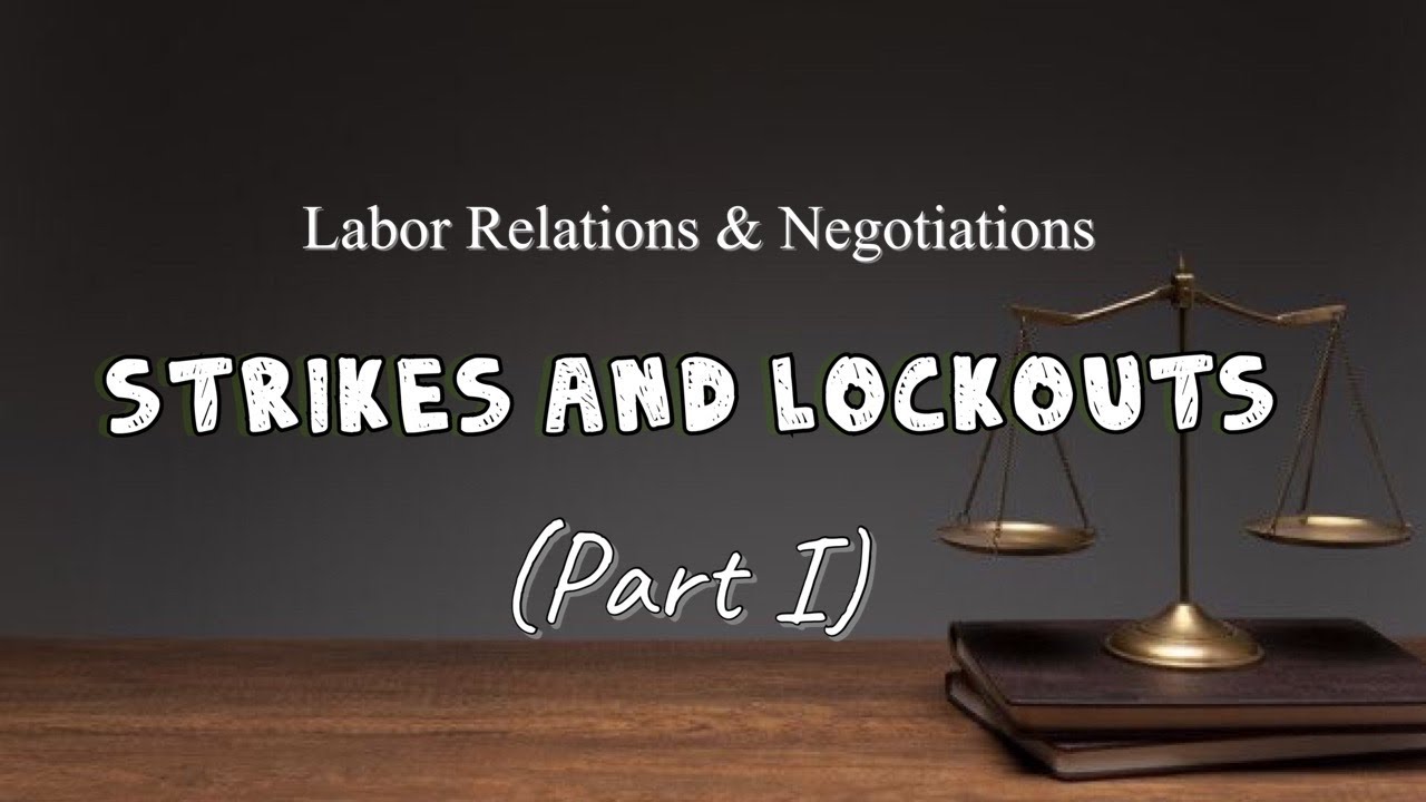 TITLE VIII Strikes, Lockouts and Foreign Involvement in Trade Union Activities (Part I)