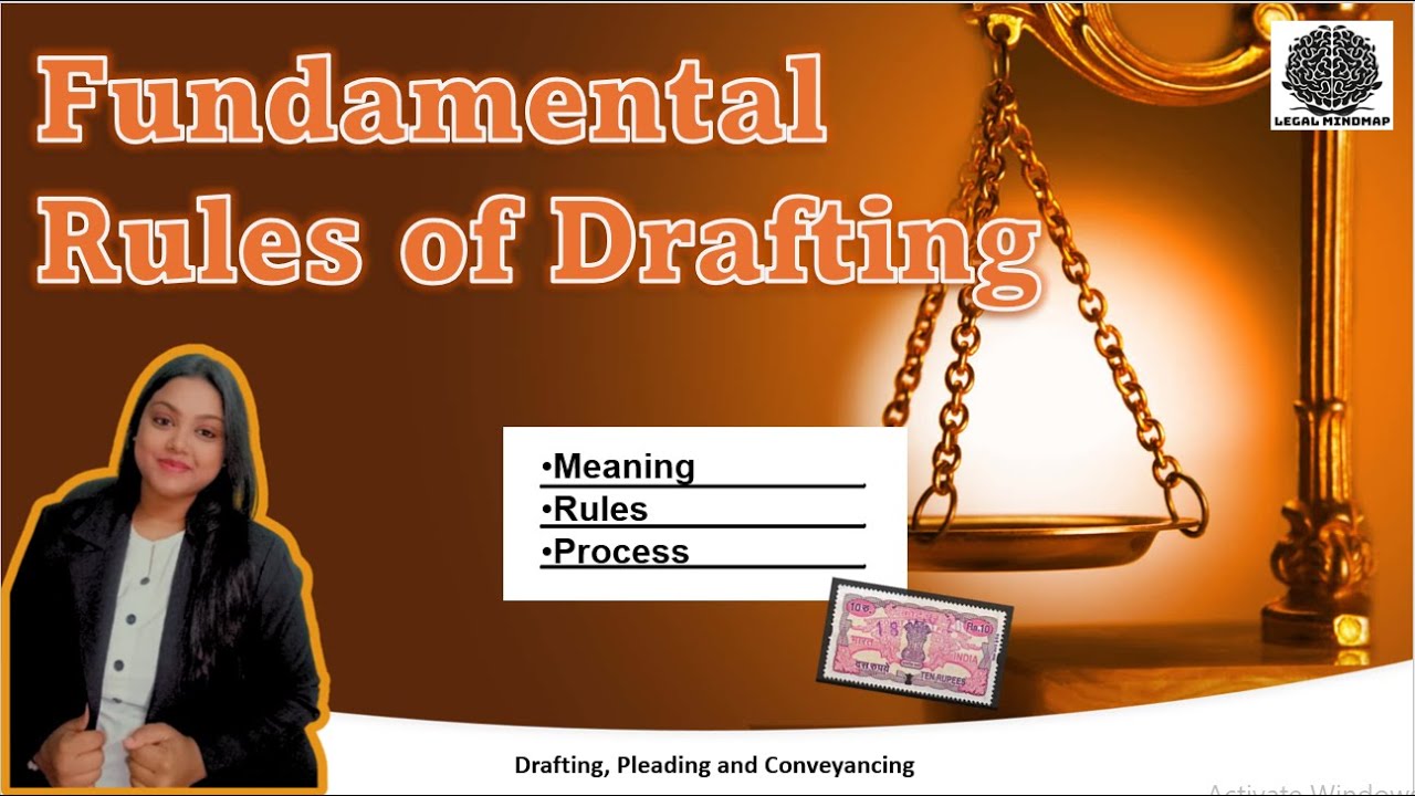 Fundamental Rules of Drafting