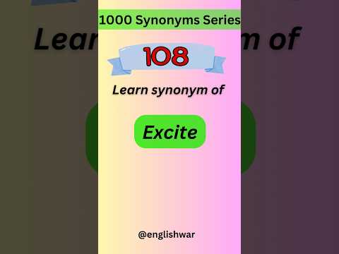 excite synonyms #english