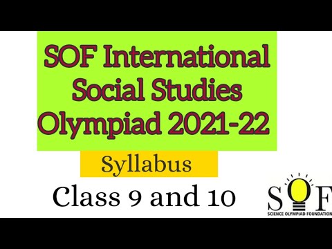 SOF Social Studies Olympiad Syllabus for Class 9 and 10