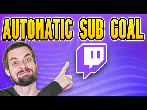How To Add An Automatic Sub Goal On Twitch (EASY Guide)