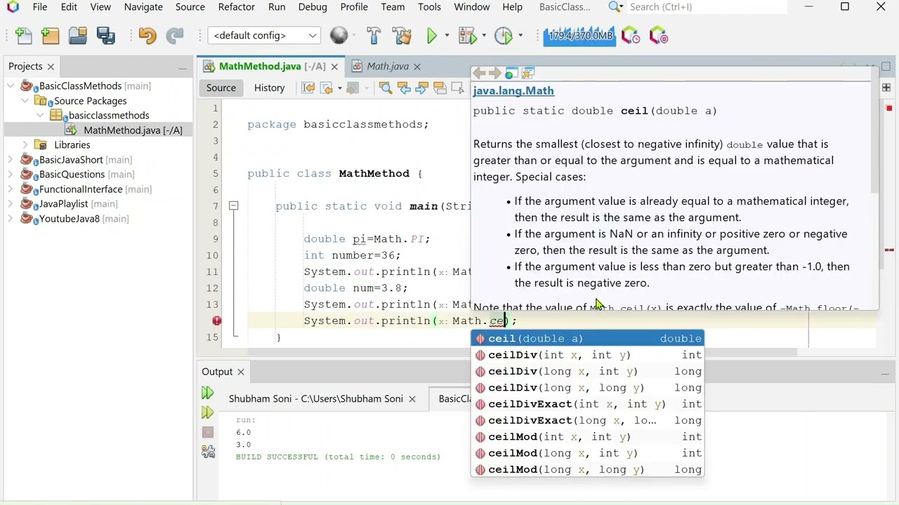 All Math Methods in Java Explained with Examples | Java Math Class Full Tutorial