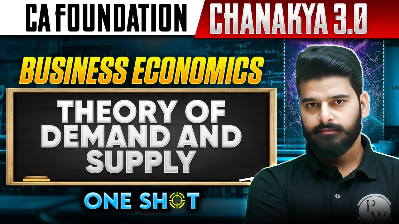 Business Economics: Theory of Demand and Supply | CA Foundation Chanakya 3.0 FREE Batch 🔥