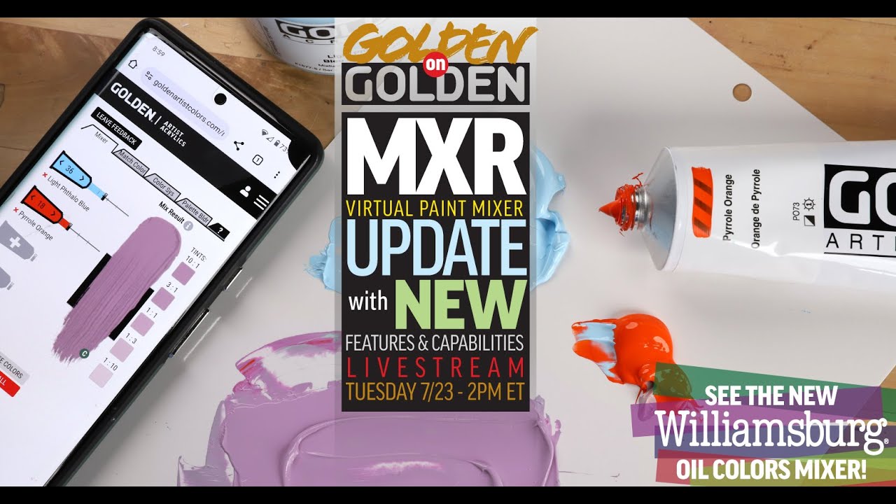 GOLDEN Virtual Paint Mixers