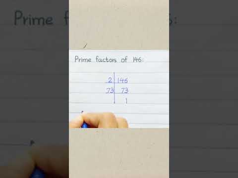 Prime Factors of 146 #shorts
