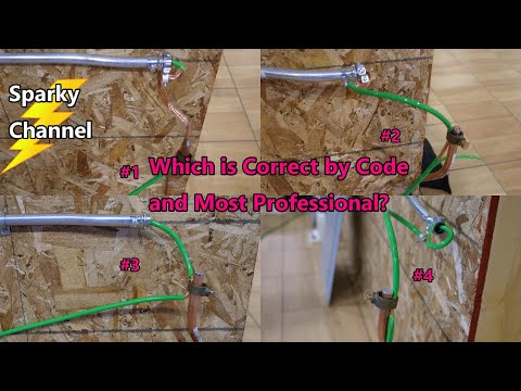 Which is Correct by Code and Most Professional? 2020 NEC 250.64 (E)