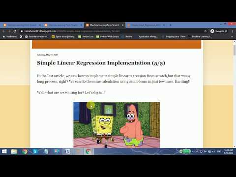 Simple Linear Regression Using Sklearn Explained