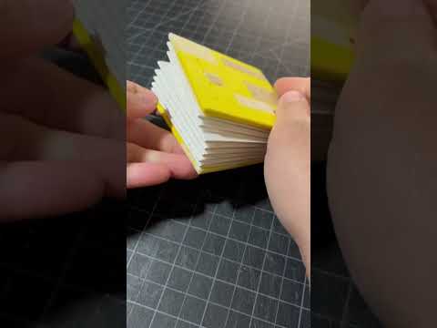 Yellow Sketchbook ⭐️💛🌼🌙🌕 #bookmaking #handmadebook #viral #fyp