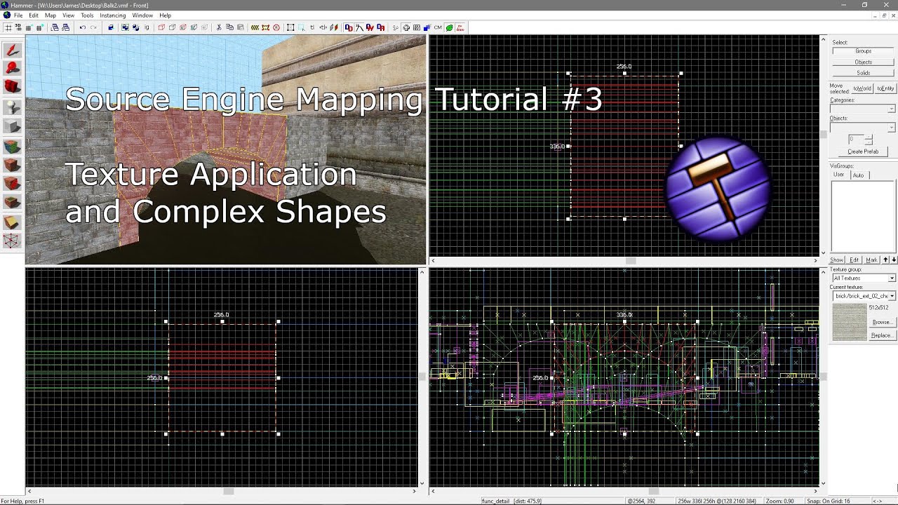 Source Engine Mapping Tutorial #3- Texture Application and Complex Shapes