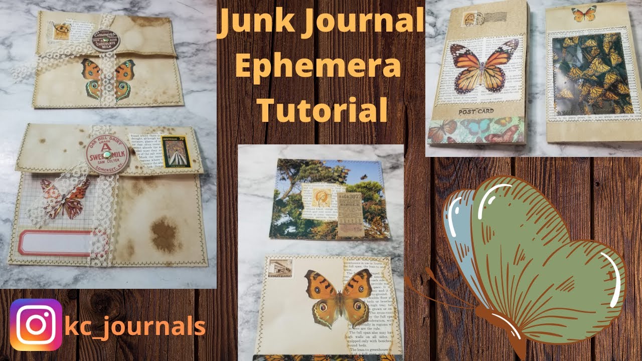Handmade Junk Journal Ephemera Tutorial Tutorial | 2020