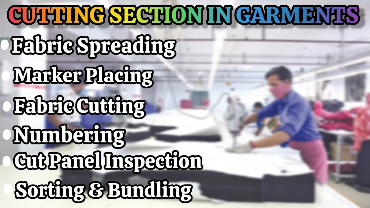 Complete Cutting Process in Garments | Fabric Spreading | Cutting | Numbering | Sorting & Bundling 