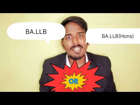 which is best BA.LLB or BA.LLB(Hons)...! | difference between LLB and LLB(Hons)