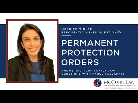 Frequently Asked Questions: Permanent Protection Orders