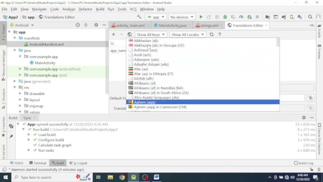 String Localization  and Language in Android Programming