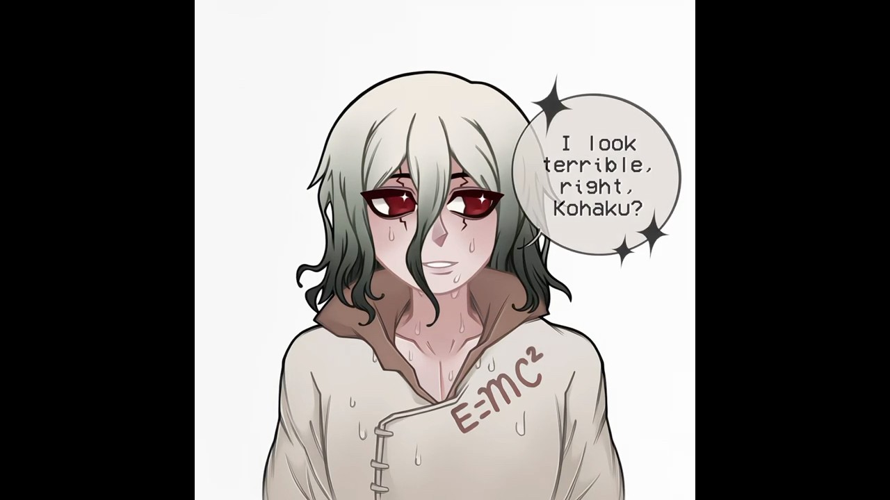 senku with hair down #senku #kohaku #senhaku #senkuishigami #drstone #dcst #kohakudrstone