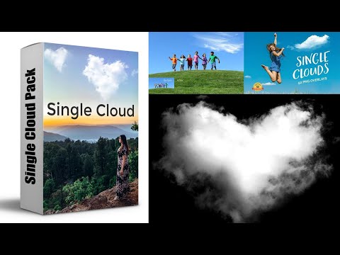 Single Cloud Overlays In PNG JPG Plus Action Download |Urdu Hindi| |Photoshop Tutorial|