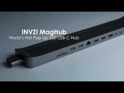 INVZI MagHub | A Pop Up SSD USB C Hub