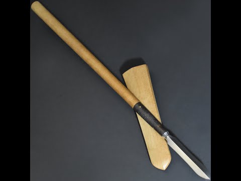 03513 ANTIQUE NIHONTO JAPANESE SAMURAI KATANA SWORD SPEAR YARI SADAKUNI 貞国 signed w/SHIRASAYA