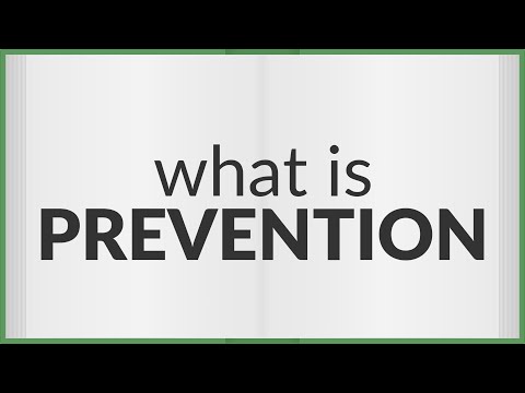 Prevention | meaning of Prevention