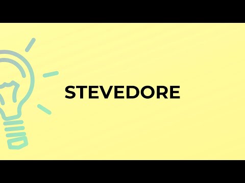 What is the meaning of the word STEVEDORE?