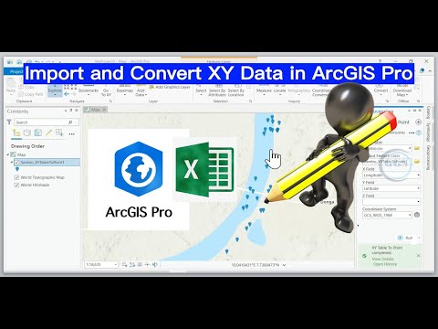 Importing XY Coordinate Data From Excel To ArcGIS Pro and Convert Excel to Shapefile in ArcGIS Pro