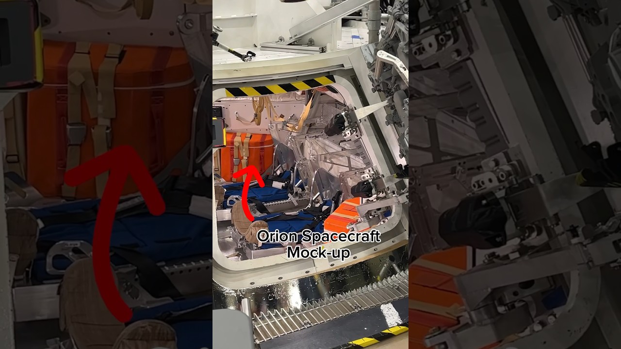 Tour of the NASA Orion spacecraft capsule #Artemis #space